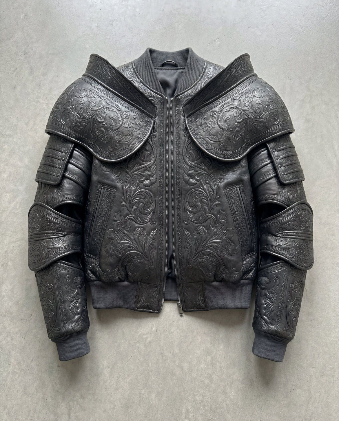 Armor Leather Jacket - black – Projectum